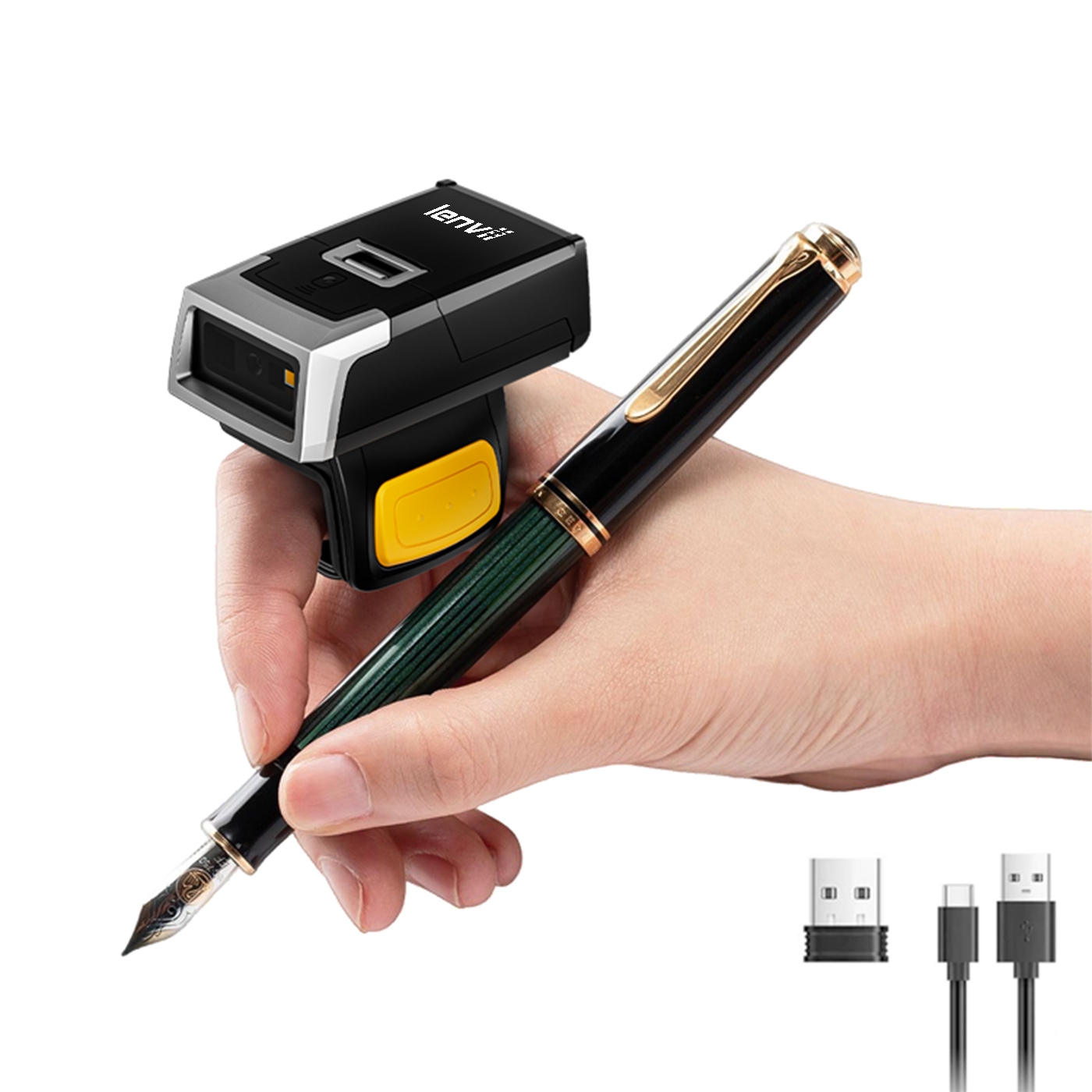 NFC & Touch Screen Enabled Portable Wearable 2D Barcode Scanner - A ...